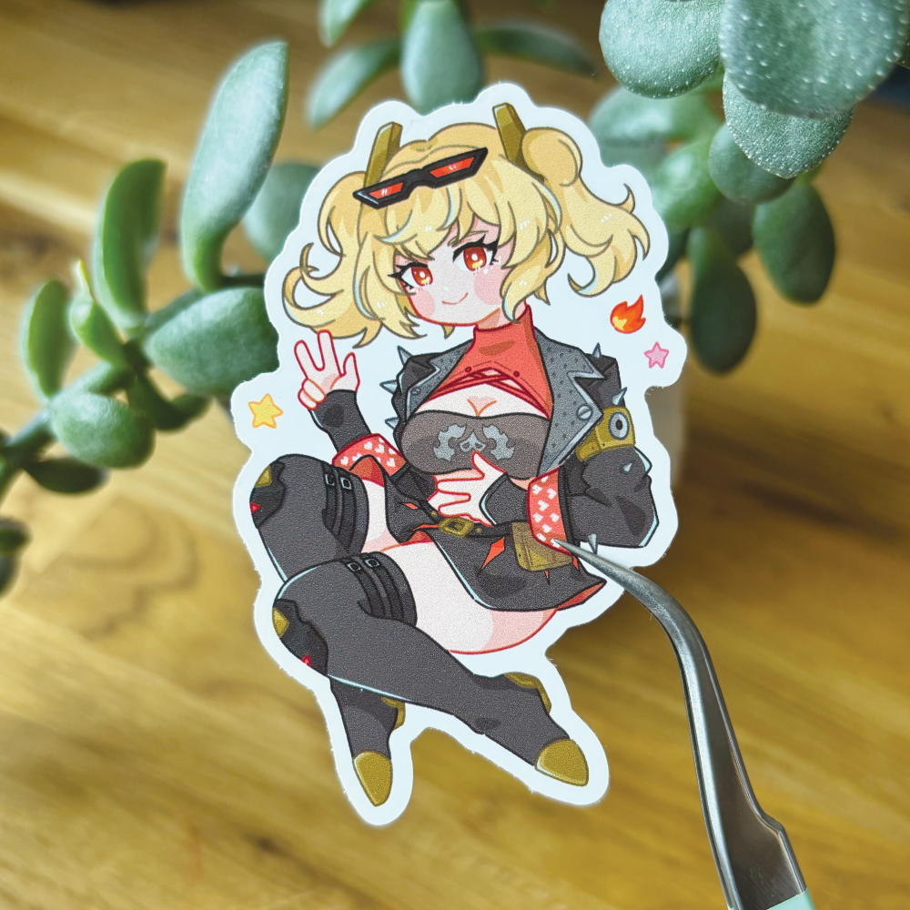 Burnice - Honkai: Star Rail | 7cm Glossy Vinyl Sticker – Casualrabbit