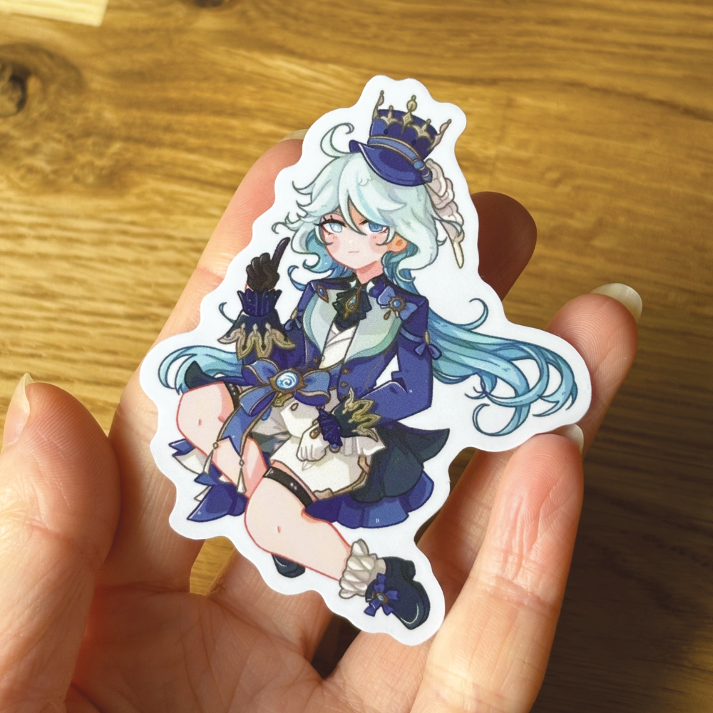 Furina - Genshin Impact | Glossy Vinyl Sticker – Casualrabbit