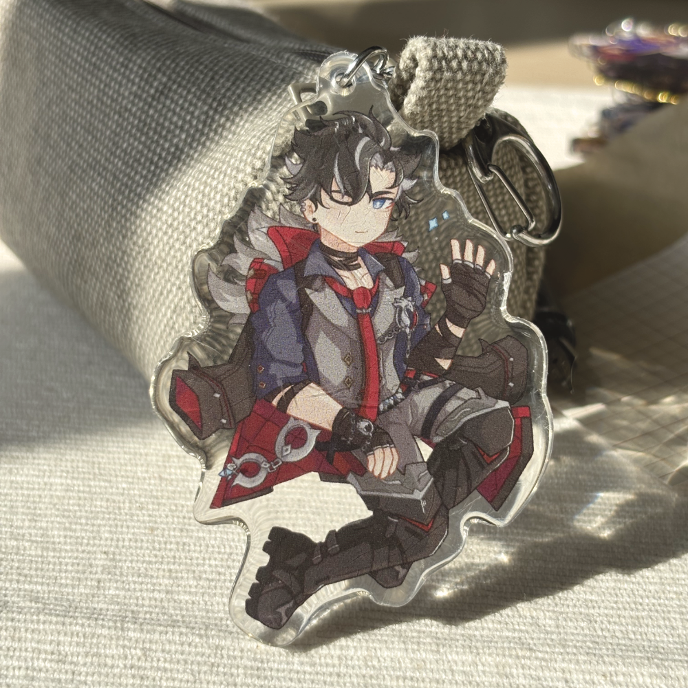 Wriothesley - Genshin Impact | Double-Sided Acrylic Keychain – Casualrabbit
