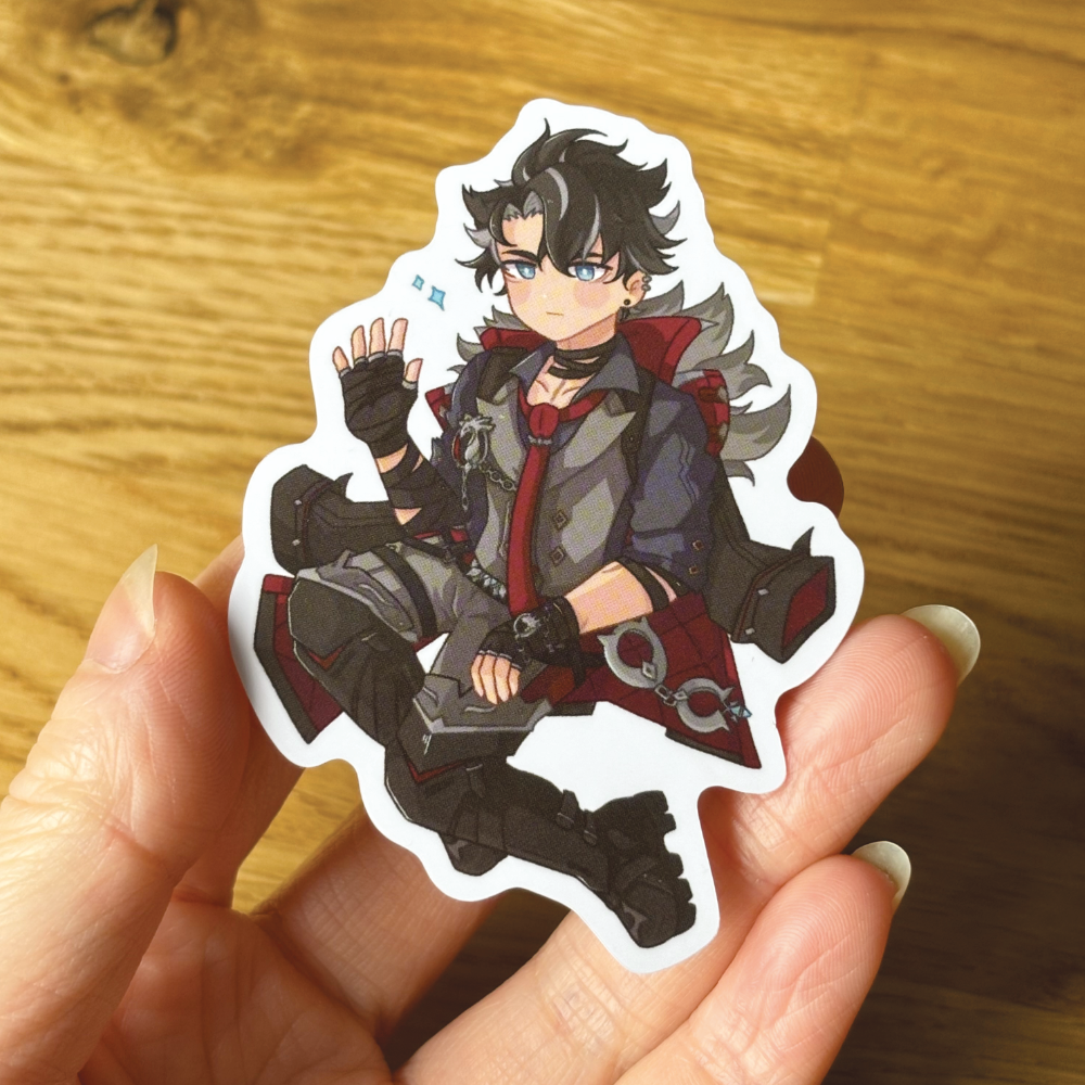 Wriothesley - Genshin Impact | Glossy Vinyl Sticker – Casualrabbit